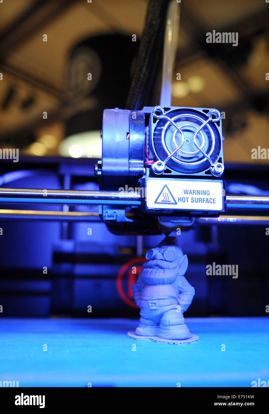 3D printers on display during the Paris 3D printshow, an event ...
