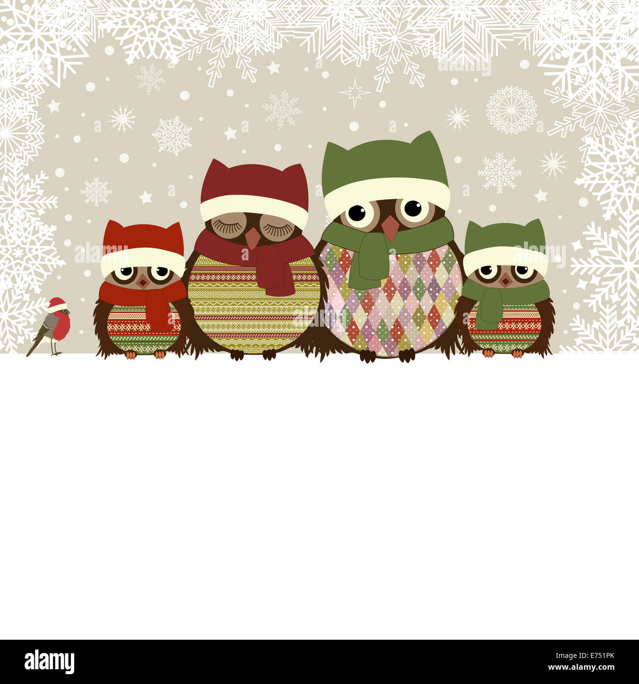 Christmas owls hi-res stock photography and images - Alamy