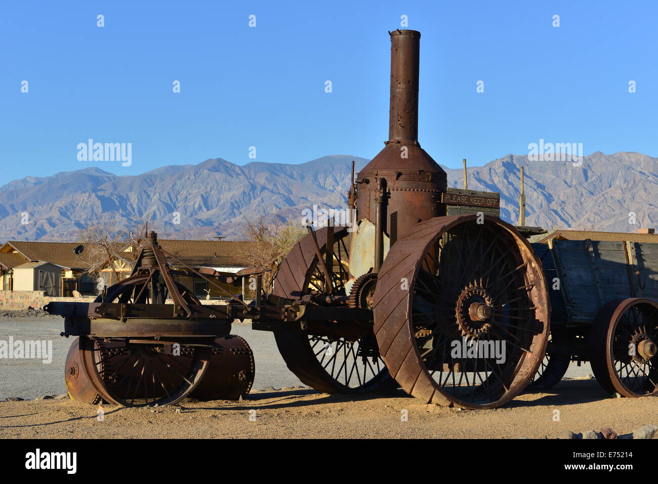 An American steam traction engine from the 19 th century Stock Photo ...