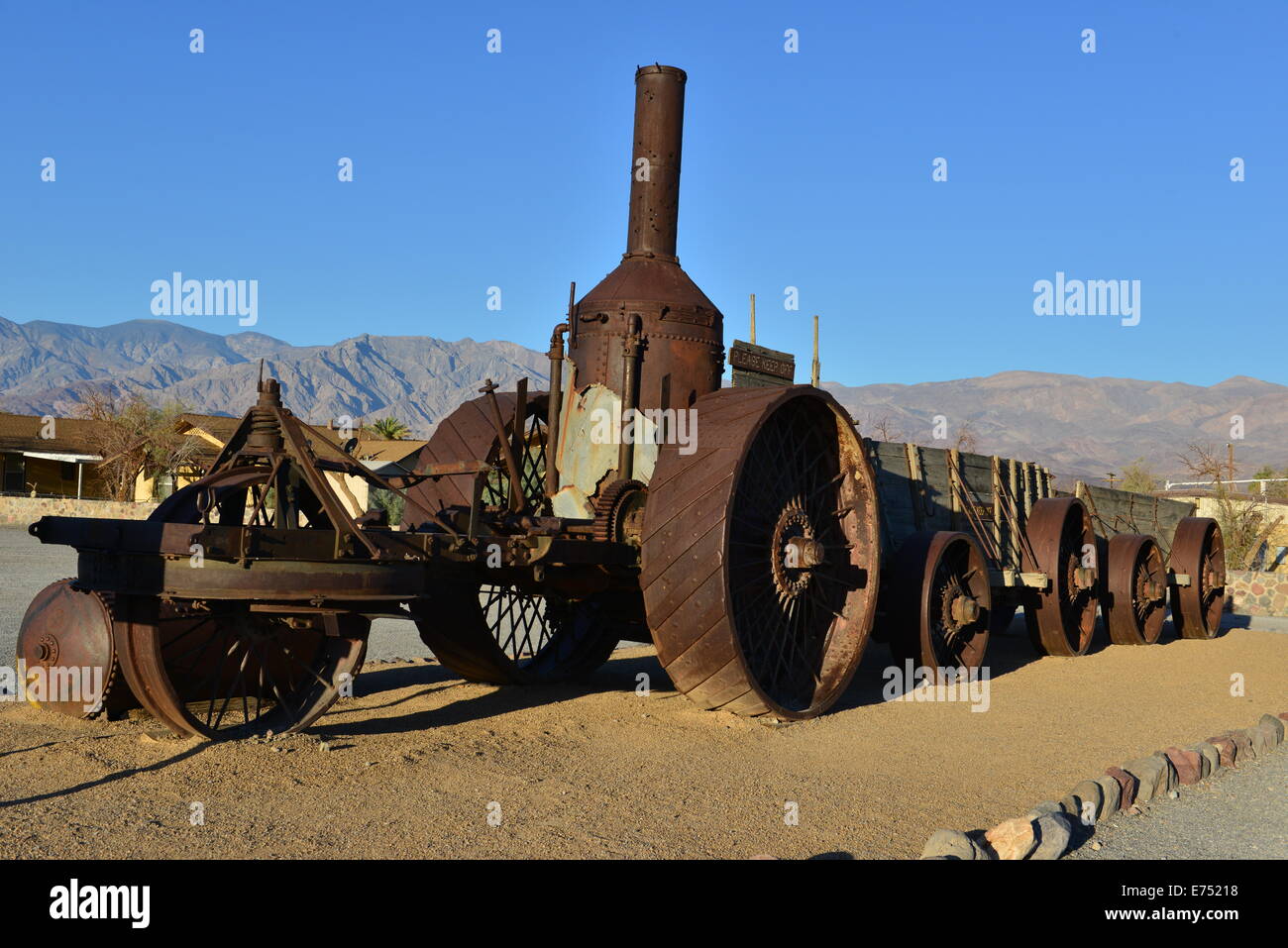 An American steam traction engine from the 19 th century Stock Photo ...