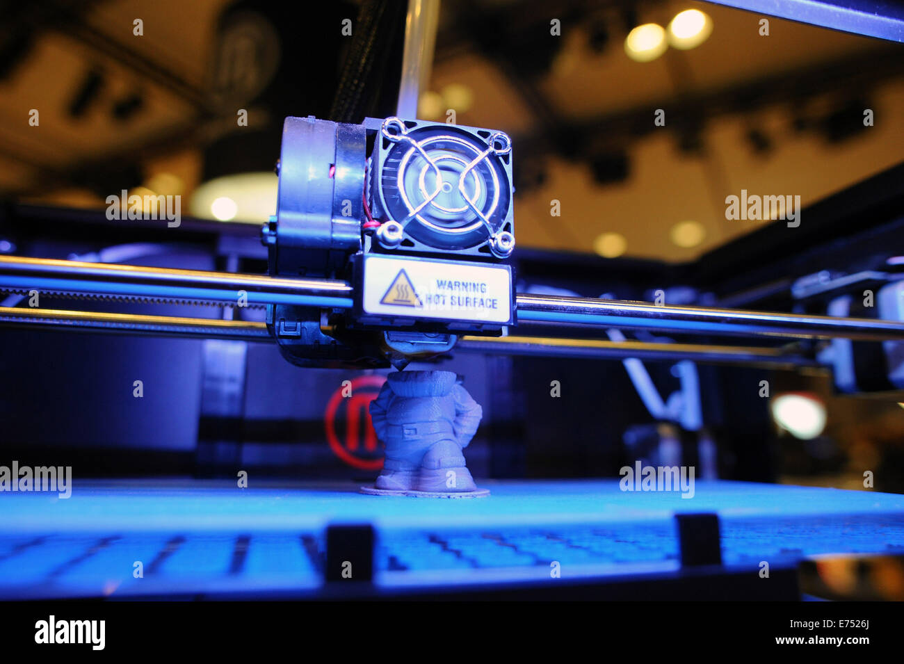 3D printers on display during the Paris 3D printshow, an event ...