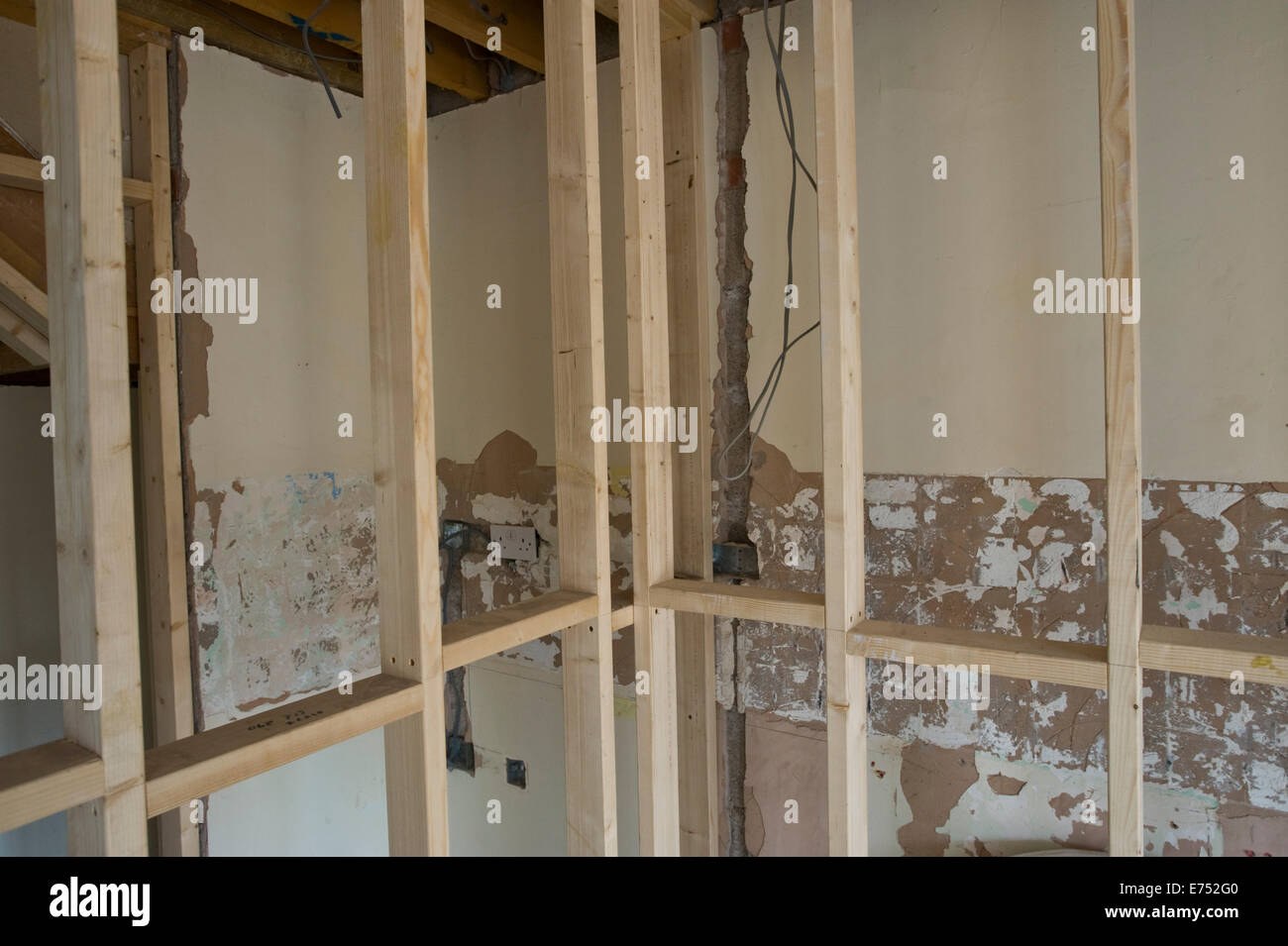 Interior work plaster board timber frame etc for house extension Hay-on ...