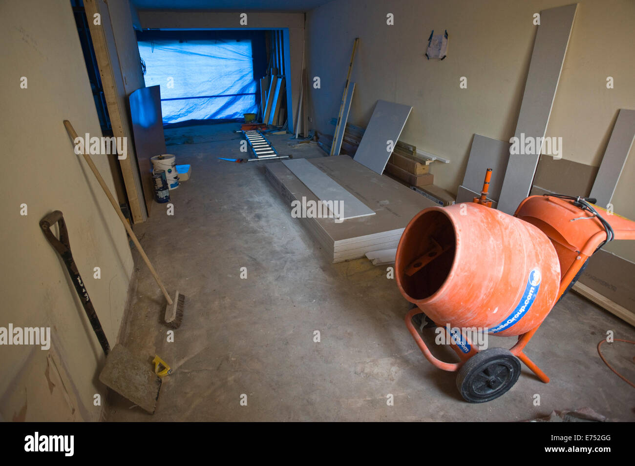 Interior work plaster board timber frame etc for house extension Hay-on ...