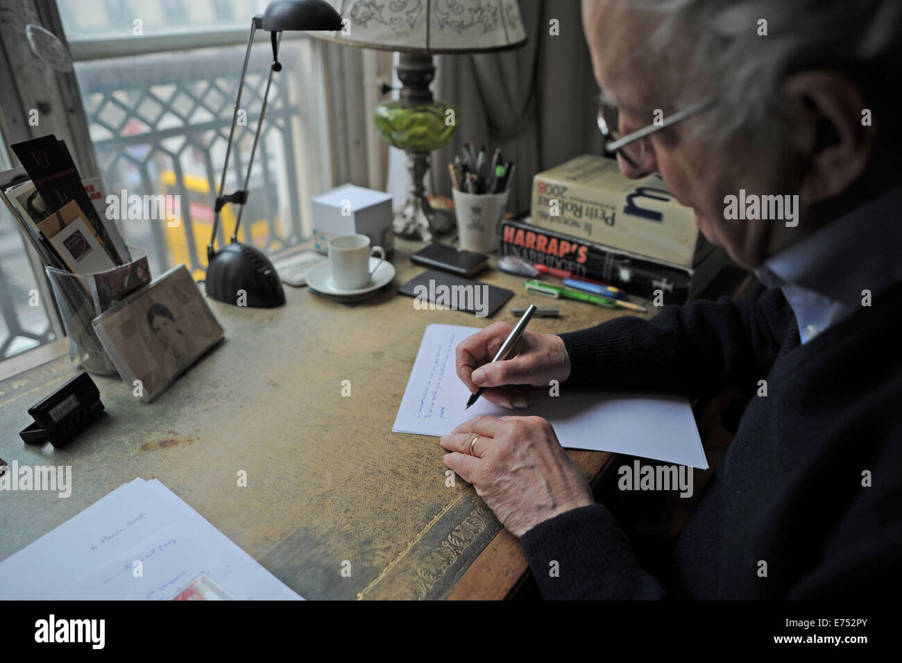 April 24, 2014 - Paris, France: Portrait of Sir Michael Edwards, the ...