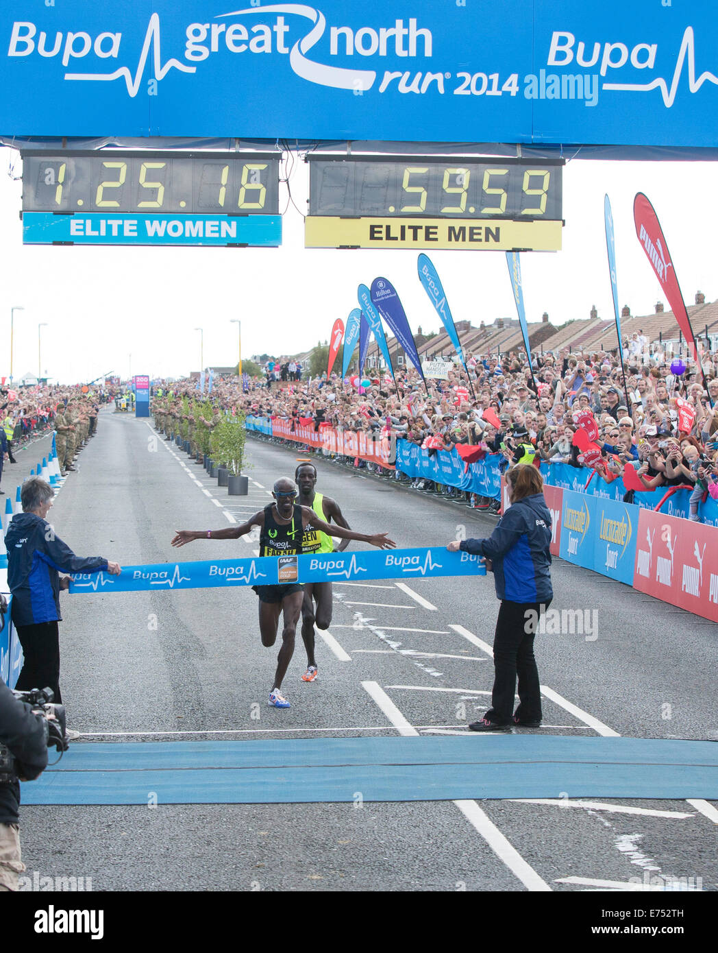 South Shields, UK. 07th Sep, 2014. BUPA Great North Run 13.1 mile race ...