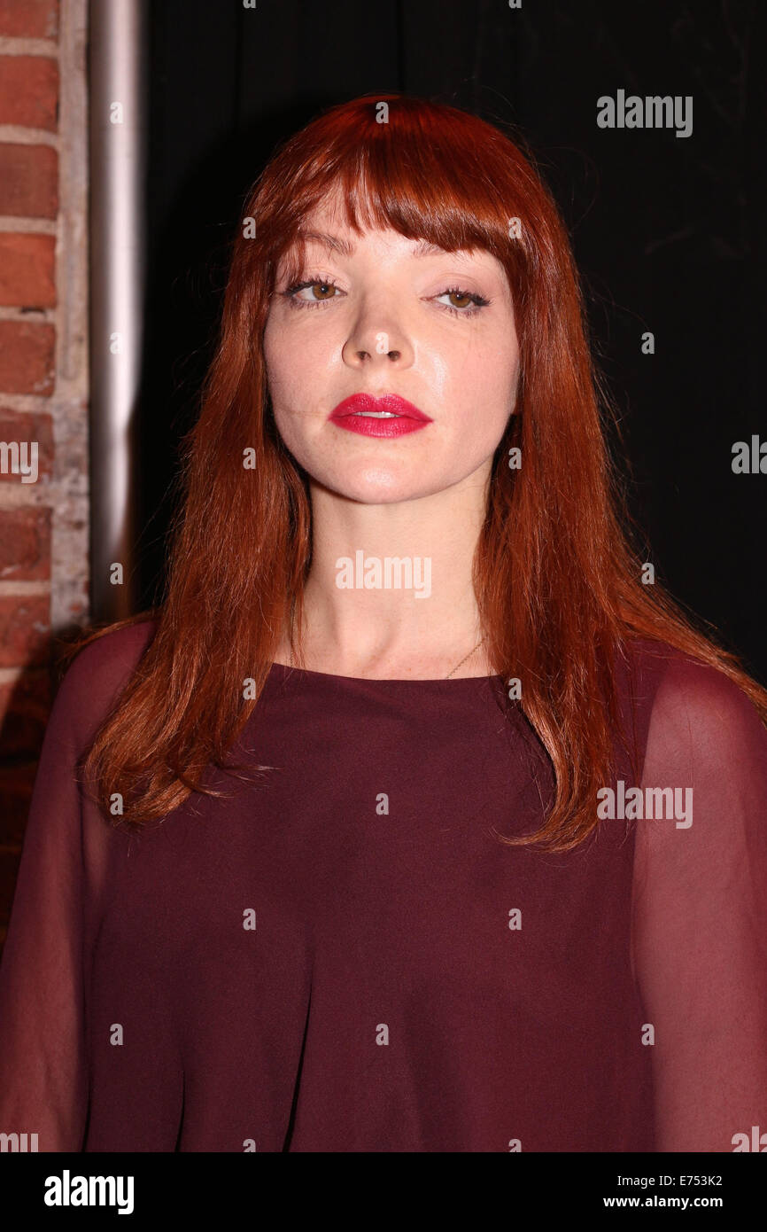 New York, New York, USA. 6th Sep, 2014. Nicole LaLiberte backstage at ...