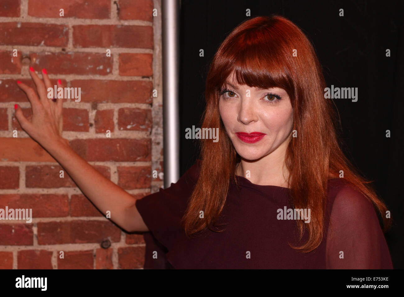 New York, New York, USA. 6th Sep, 2014. Nicole LaLiberte backstage at ...
