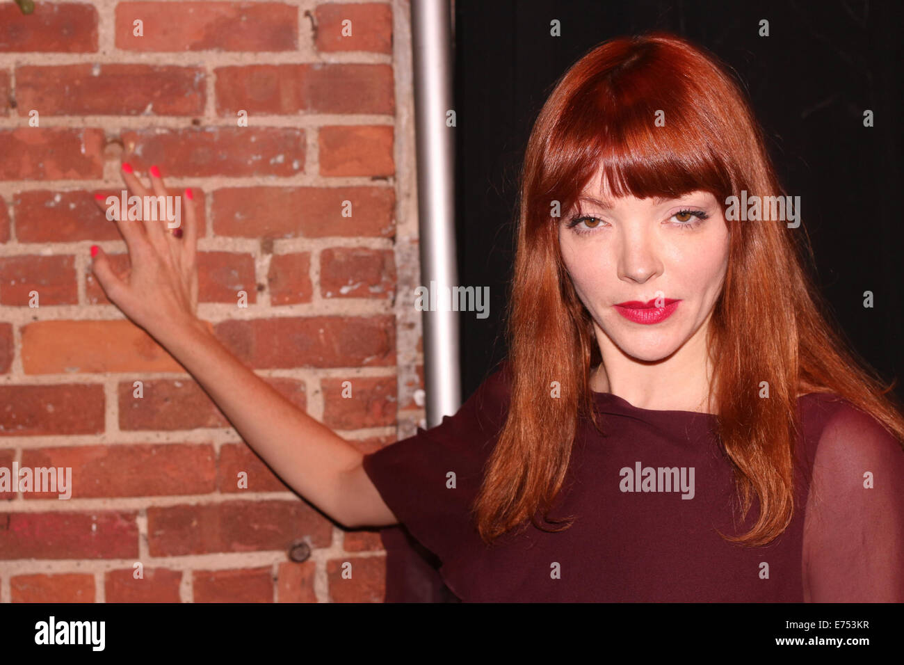 New York, New York, USA. 6th Sep, 2014. Nicole LaLiberte backstage at ...
