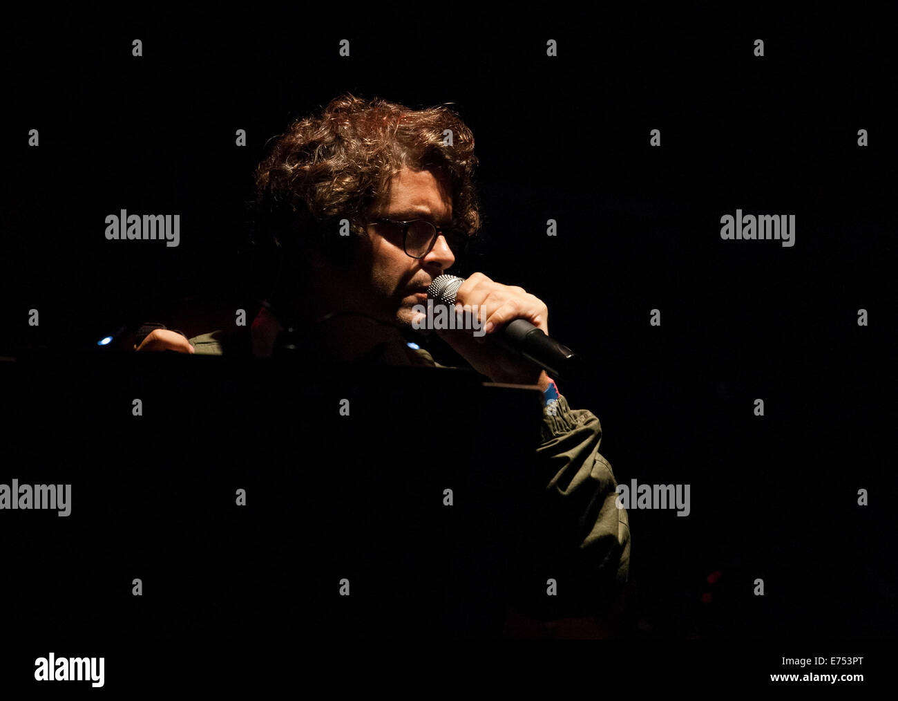 The Italian singer-songwriter, Samuele Bersani sings during his last ...