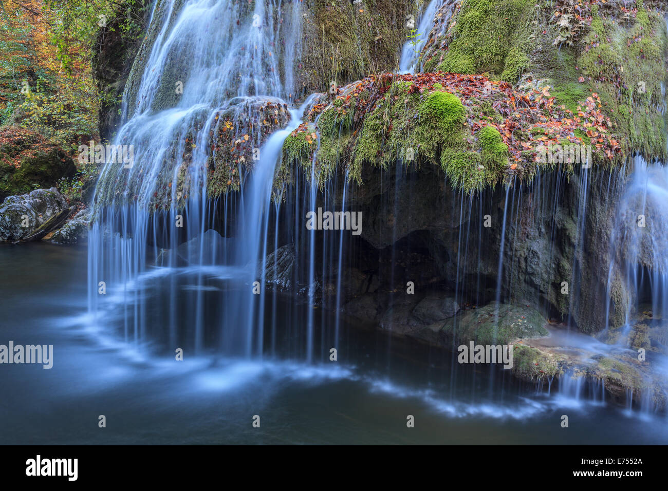 Bigar Cascade Falls in Nera Beusnita Gorges National Park, Romania ...
