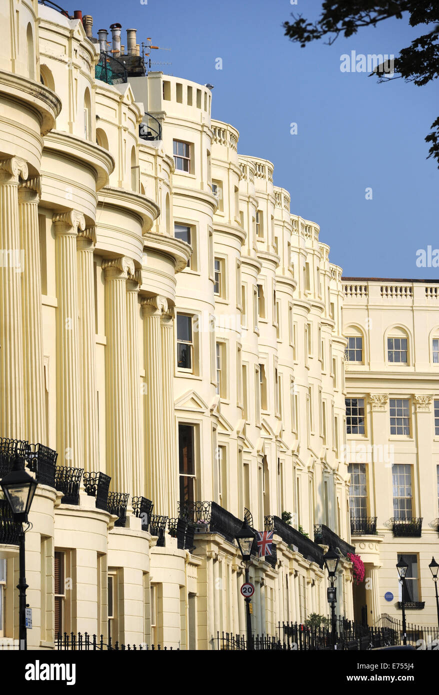 Brighton UK - Brunswick square famous Regency style houses most of ...