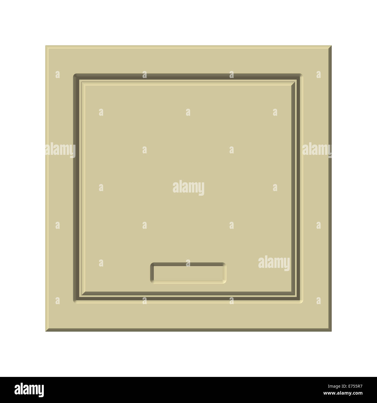 Beige light switch on a white background Stock Photo - Alamy