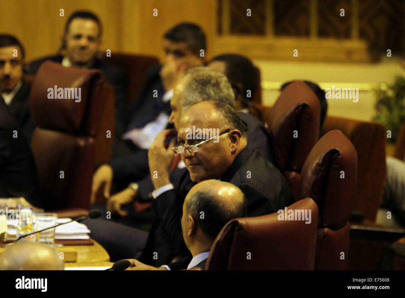 Egyptian foreign minister sameh shoukri hi-res stock photography and ...