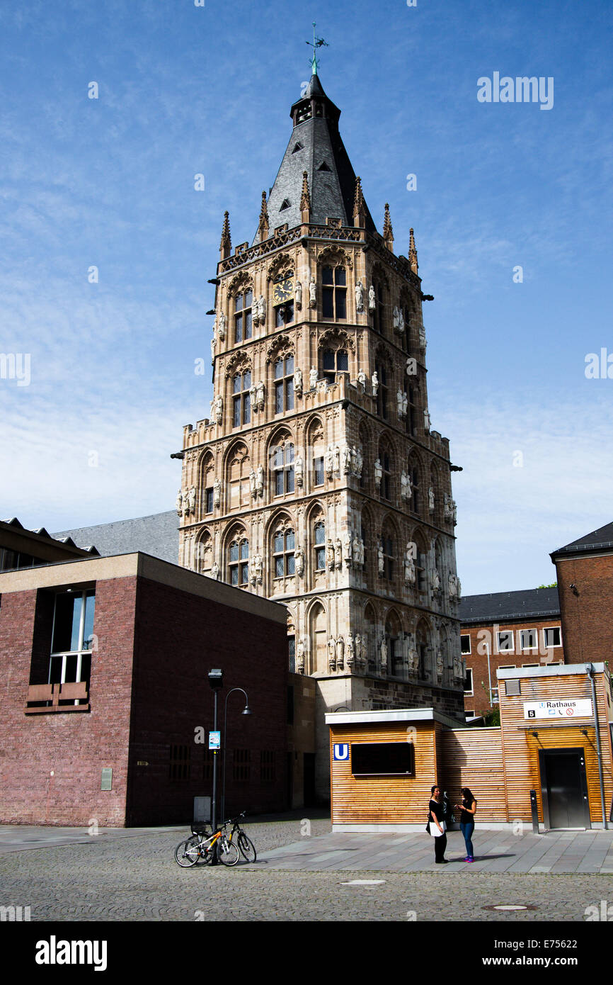 Cologne old city hall clock tower cologne hi-res stock photography and ...