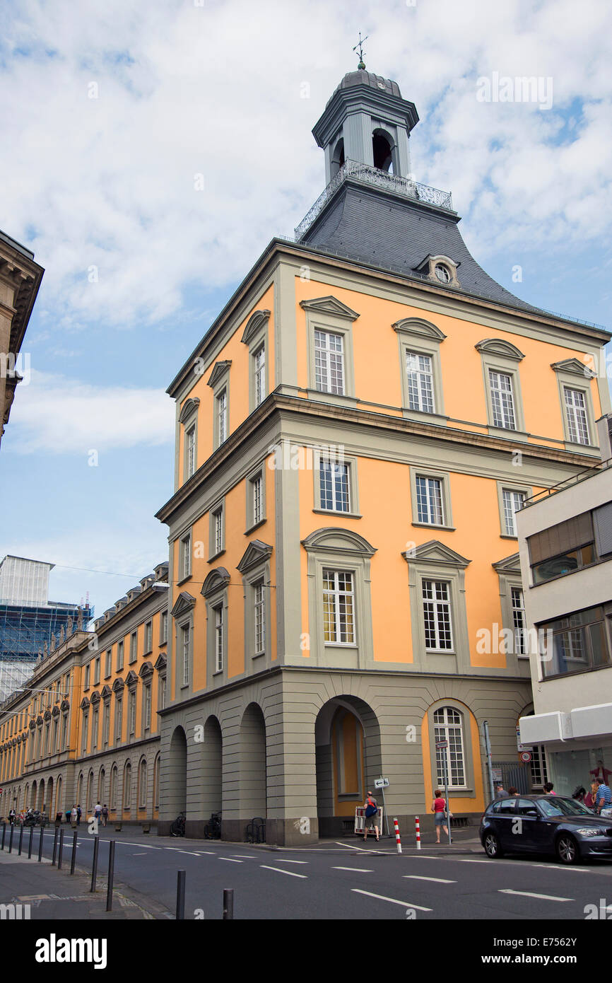 Detail of main building of University of Bonn , Germany, Europe Stock ...