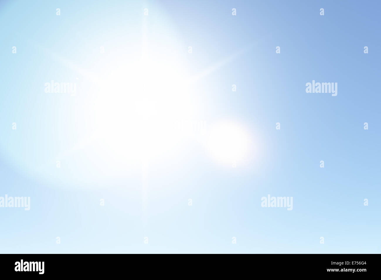 Blue clear sunny sky in summer Stock Photo - Alamy