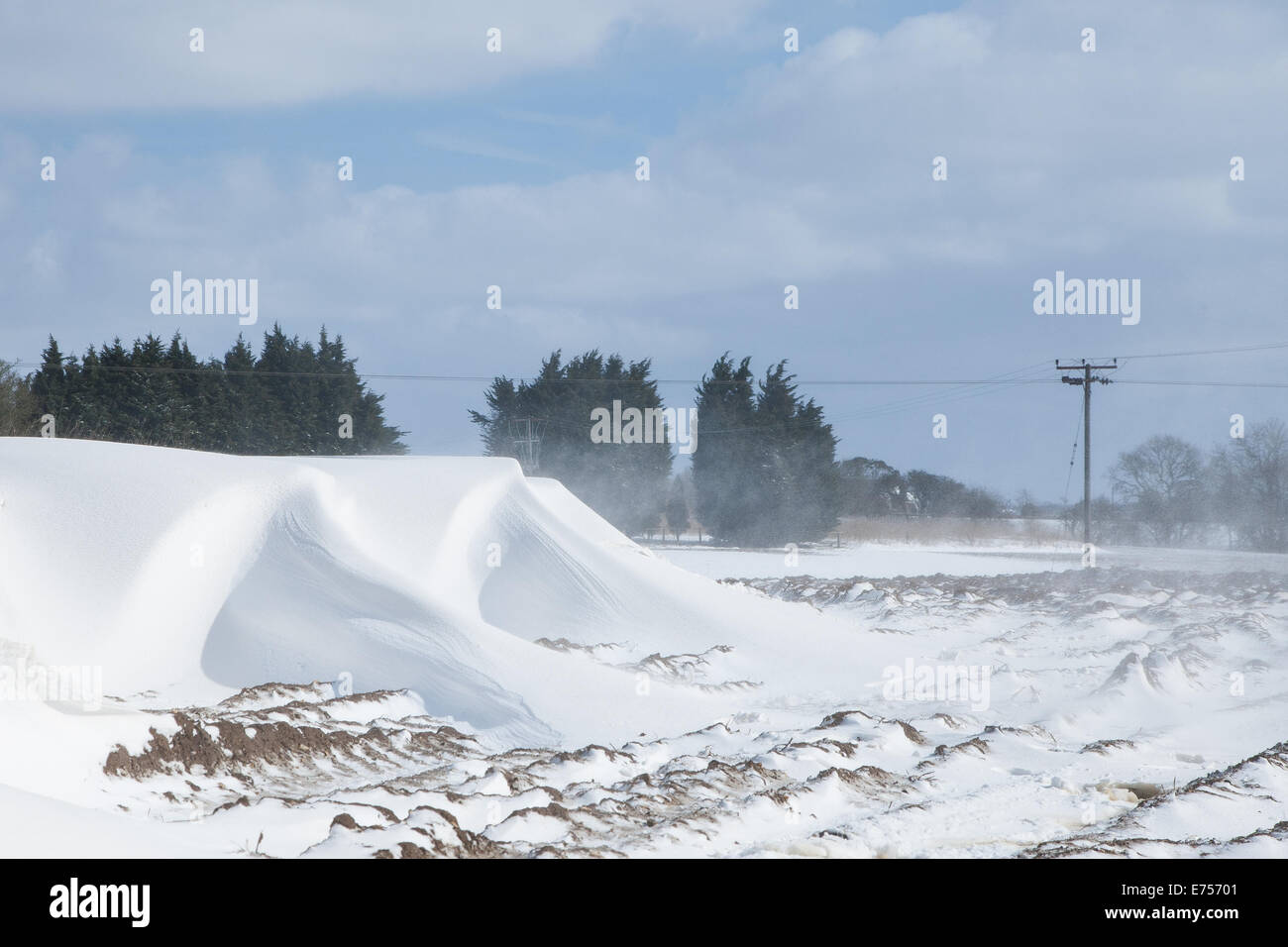 Snow in Kent, UK Stock Photo - Alamy