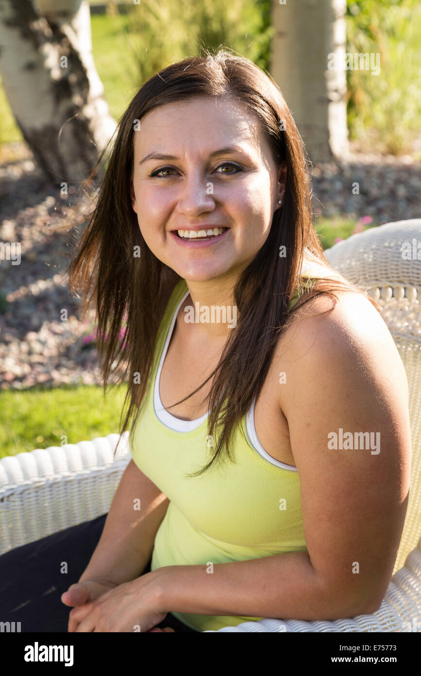 Pretty Woman Portrait, USA Stock Photo - Alamy