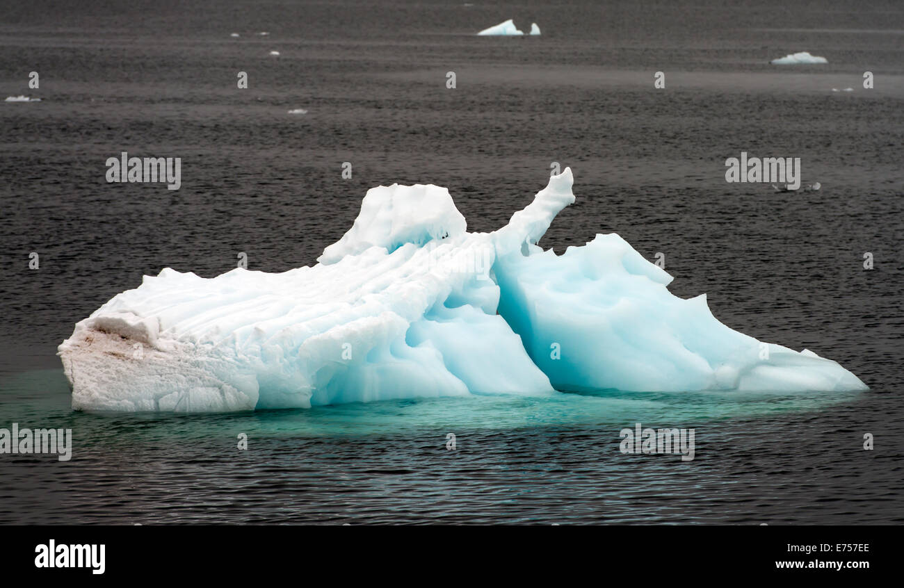 Floating ice Arctic Sea Svalbard Norway Arctic Circle Scandinavia ...