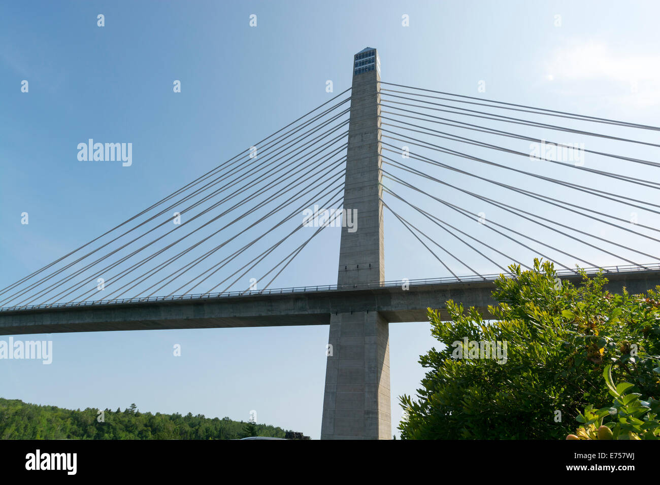 Penobsctot Narrows Bridge and Observation Tower, Prospect, Maine, USA ...