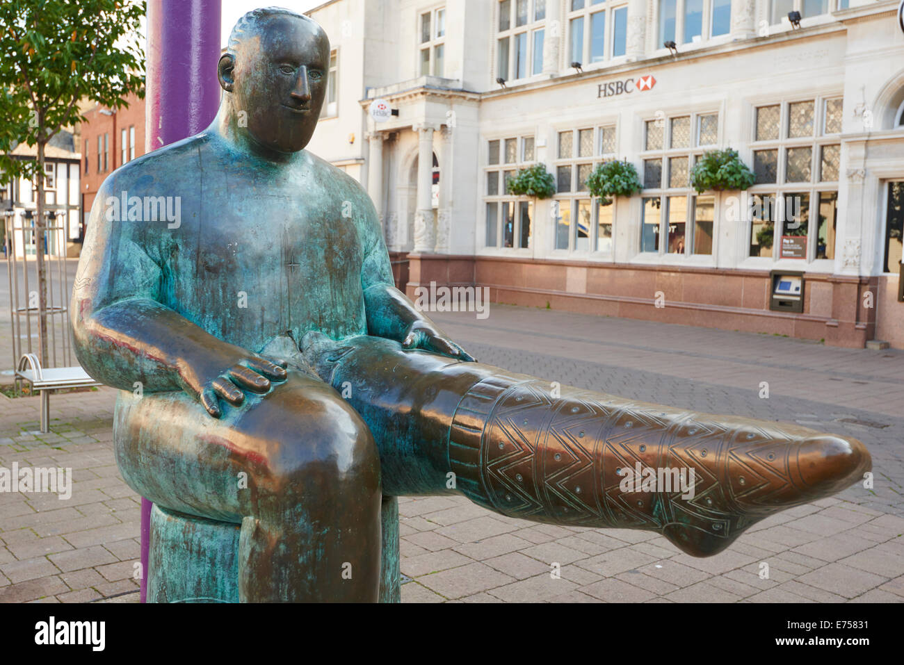 The Sock Or Sock Man Statue By Shona Kinloch Market Place Loughborough ...