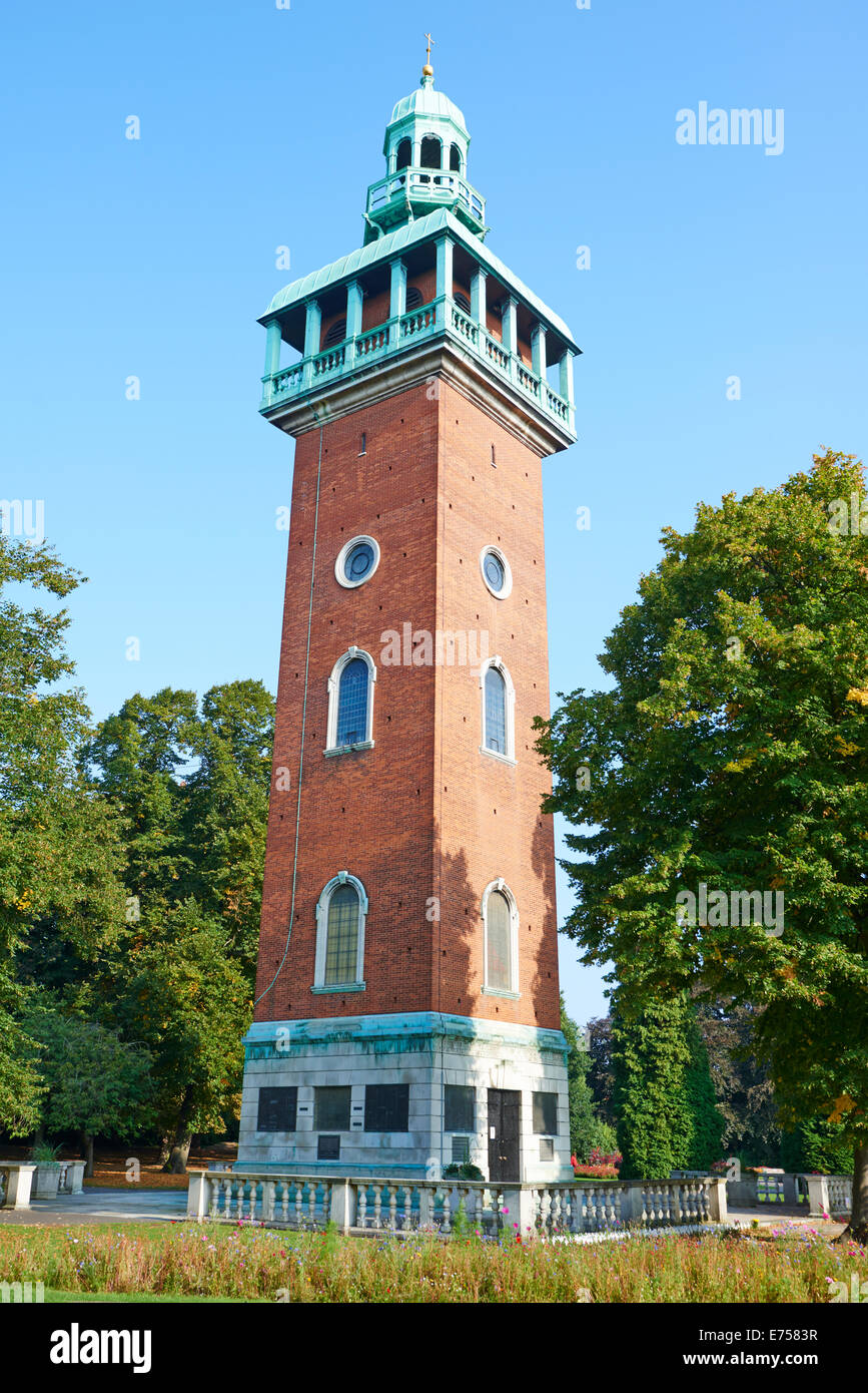 Carillon Tower Within Queen's Park Loughborough Leicestershire UK Stock ...