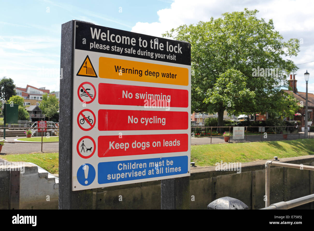 The River Thames at Teddington Lock London UK Stock Photo - Alamy