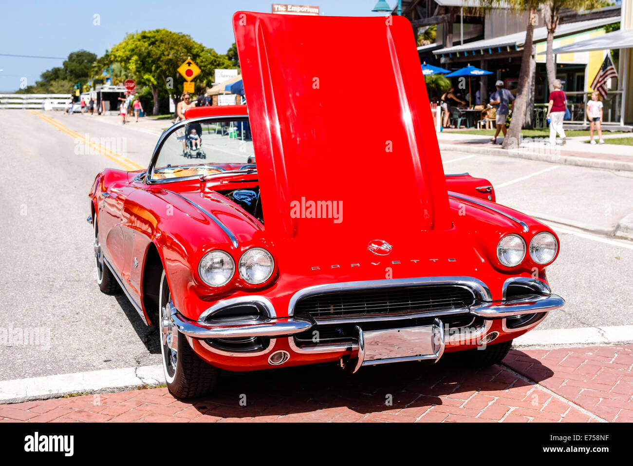 1950s Red Chevy Corvette Stock Photo - Alamy