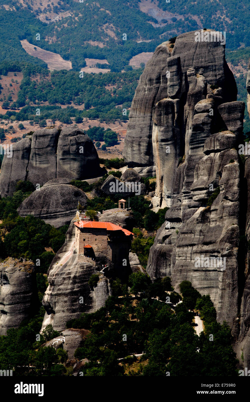 Meteora, Greece. 31st Aug, 2014. The Spectacular Meteora Mountains with ...