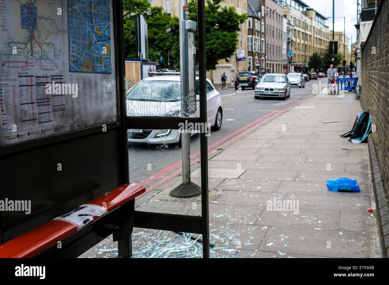 Bus stop bus shelter panel uk hi-res stock photography and images - Alamy