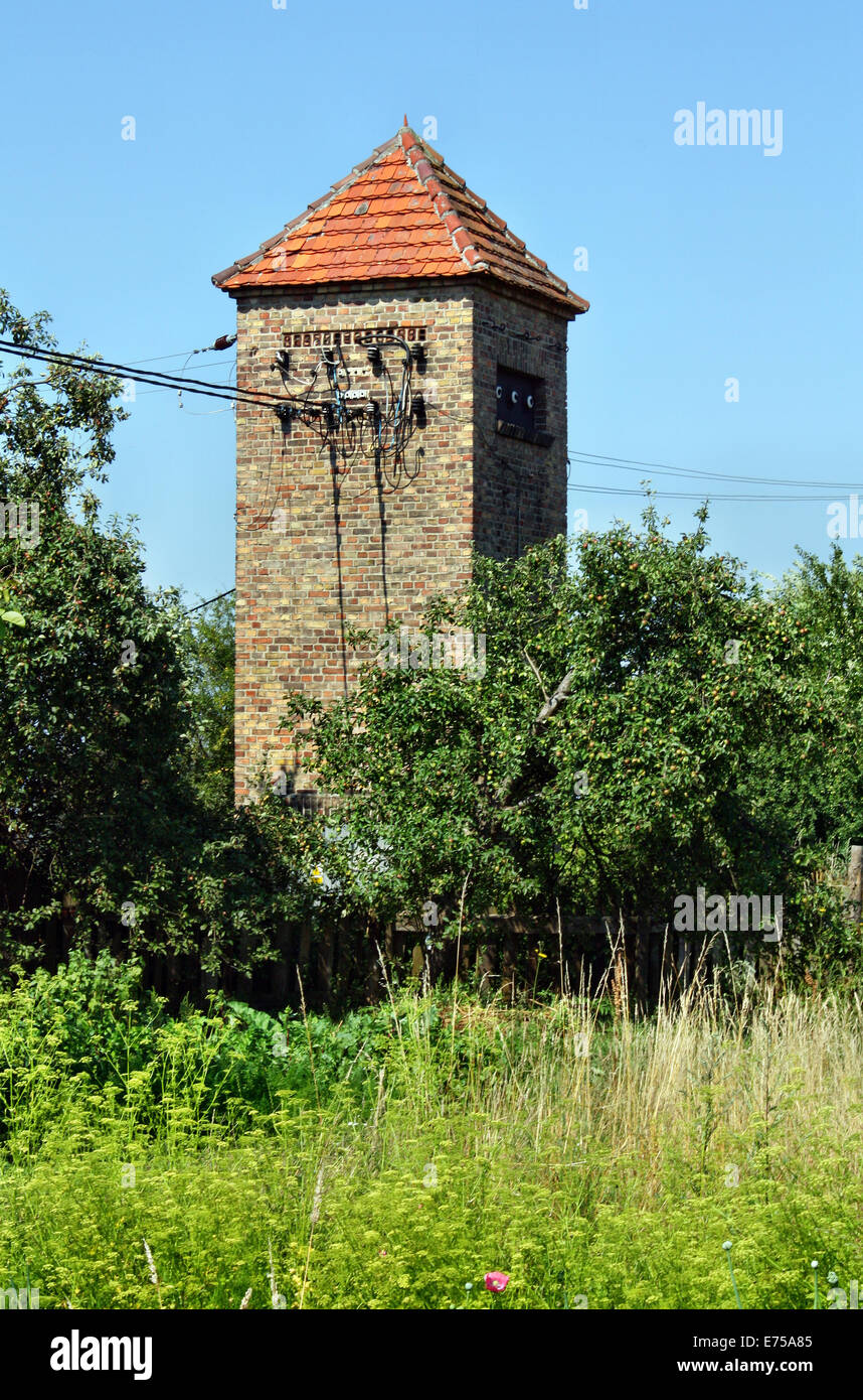 Old rural electric transformer station Stock Photo - Alamy