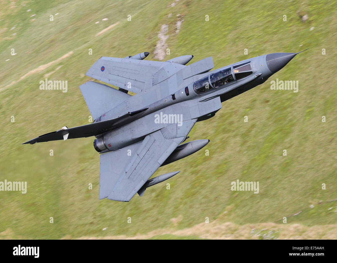 RAF Panavia Tornado GR4 Mach Loop Wales Stock Photo - Alamy
