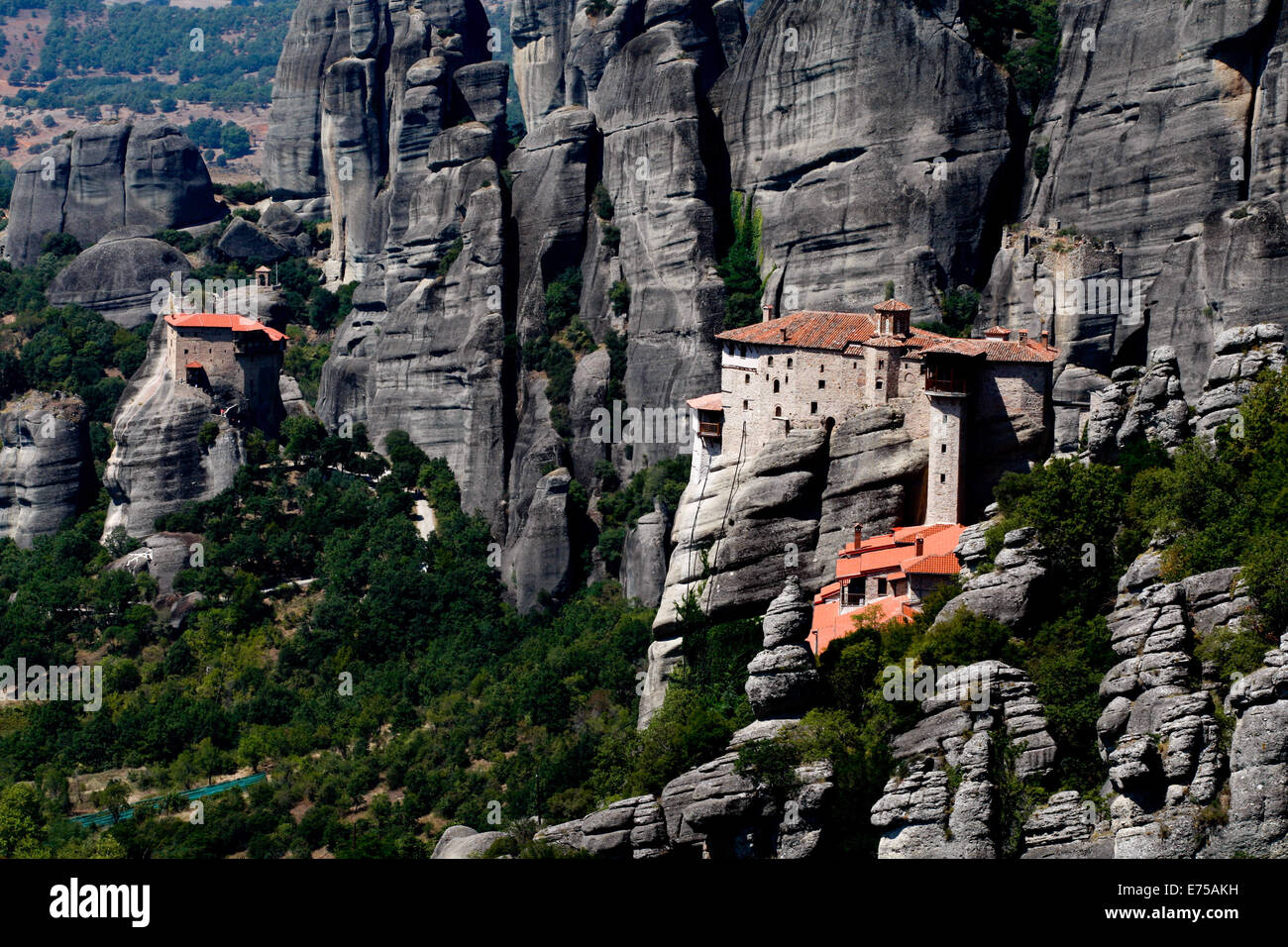 Aug. 31, 2014 - Meteora, Greece - The Spectacular Meteora Mountains ...