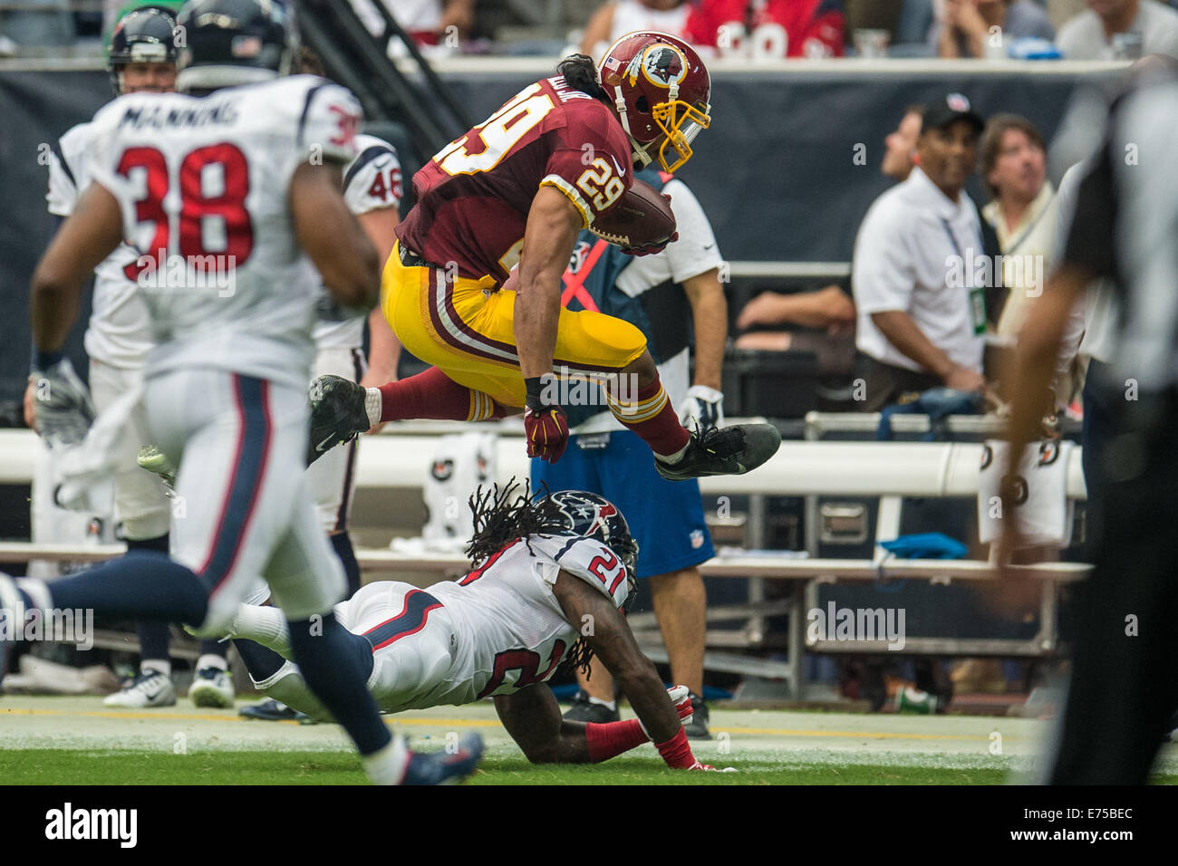Houston, Texas, USA. 7th Sep, 2014. Washington Redskins running back ...