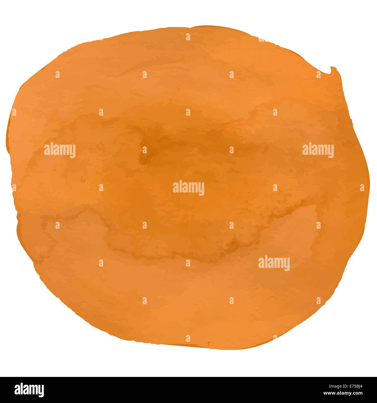 Hand drawn orange watercolor spot design. Illustration made in vector ...