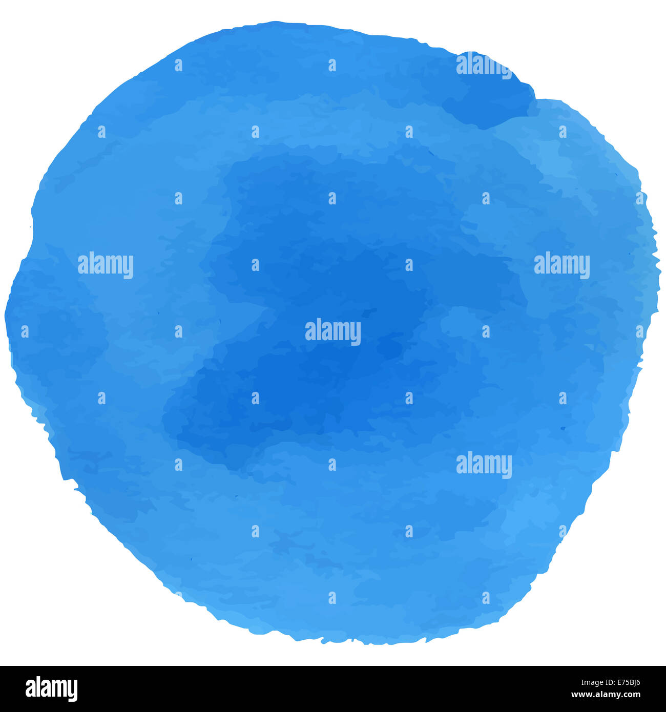 Bright blue blob watercolor artistic background. Vector illustration ...