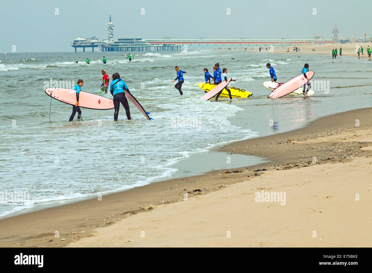 Scheveningen, South Holland, The Netherlands: The Pier background and ...