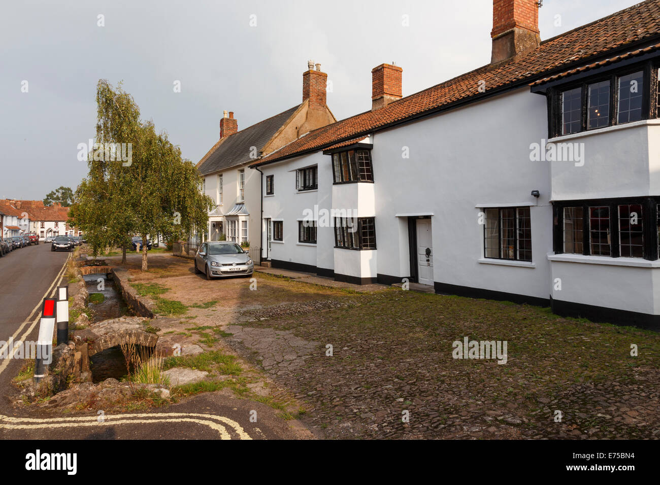 The village of Nether Stowey Stock Photo - Alamy