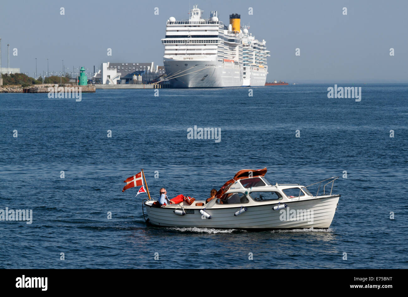 The new cruise ship terminal just outside the main port entrance seen ...