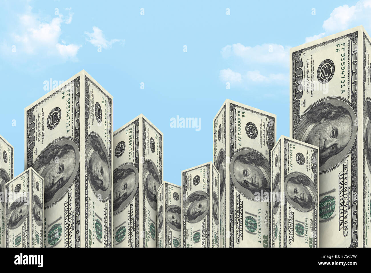 Falling money apartment buildings hi-res stock photography and images ...