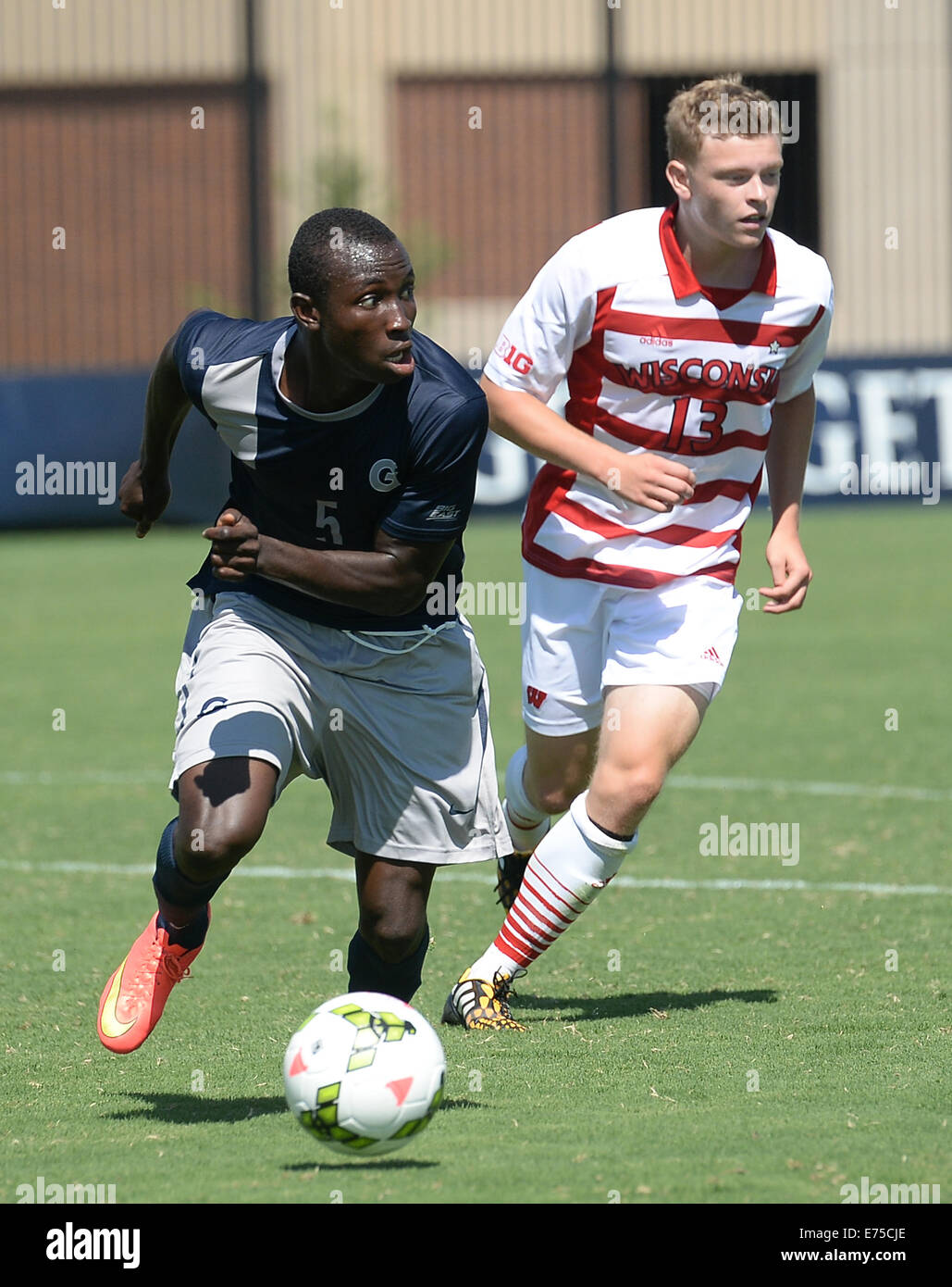 Washington, DC, USA. 7th Sep, 2014. 20140907 - Georgetown defender ...