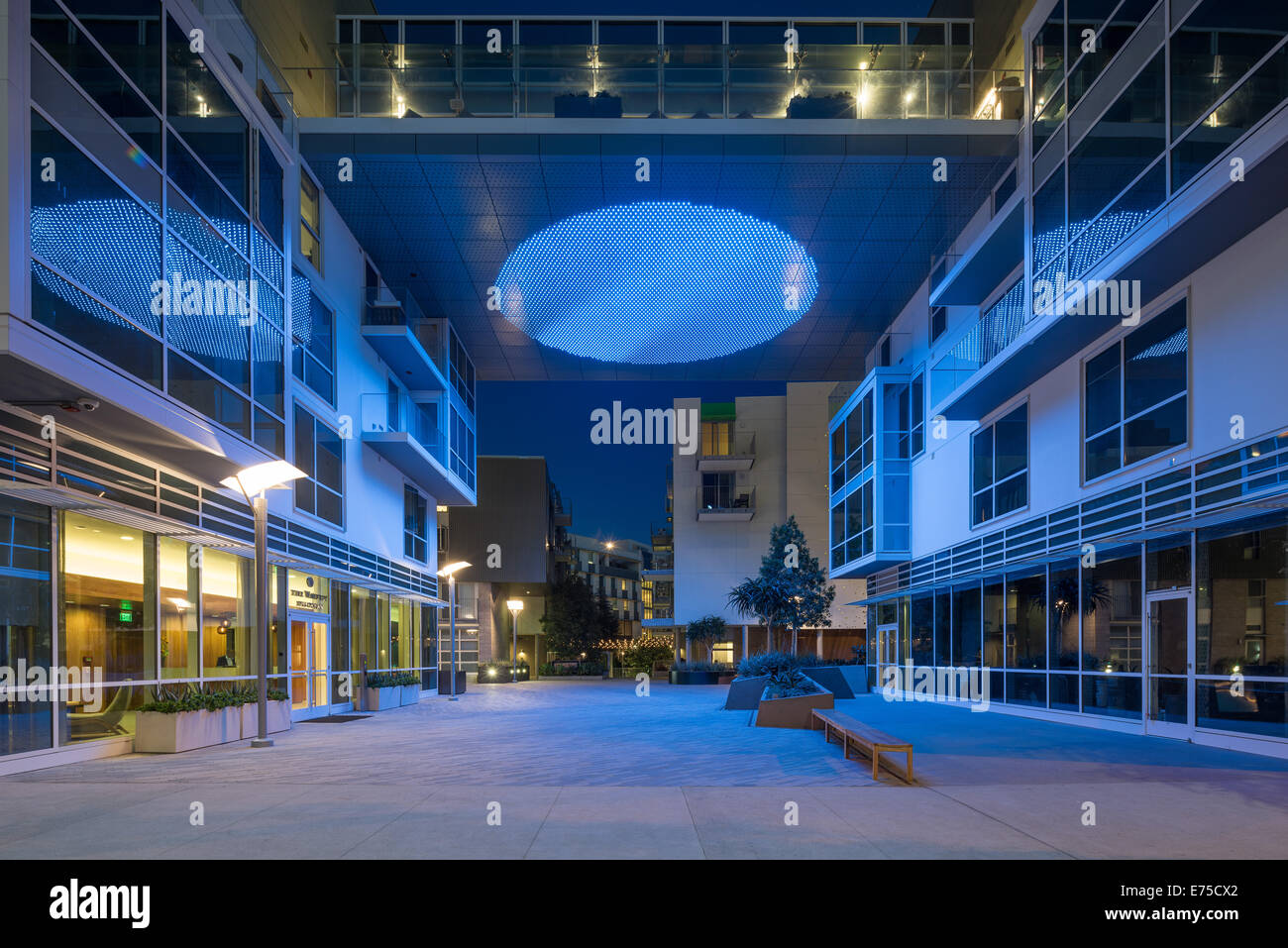 Wave Echo civic art by artist Catherine Wagner at the Waverly, Santa ...