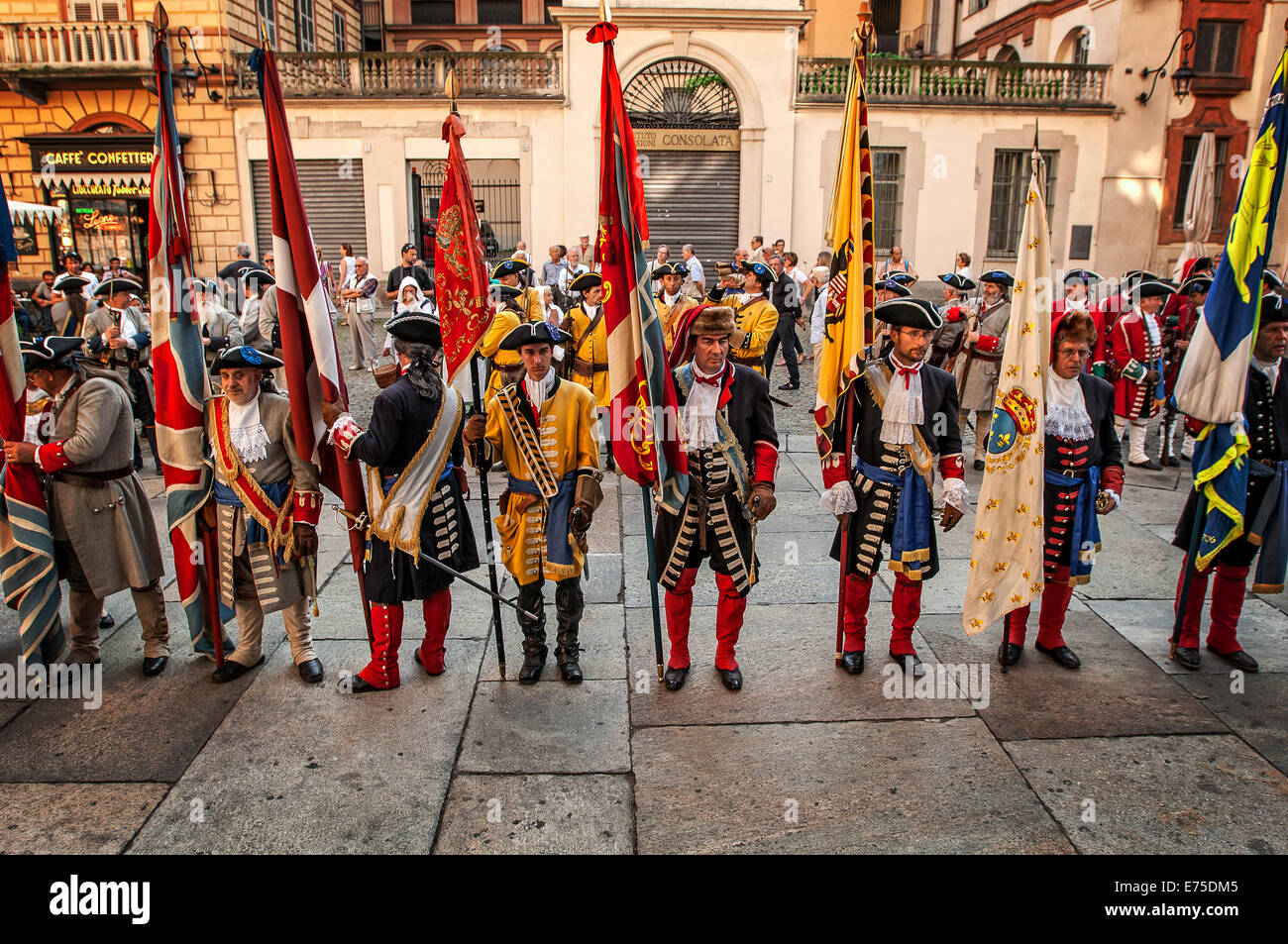 Italy Piedmont Turin 06th September 2014 reenactment of the siege of ...