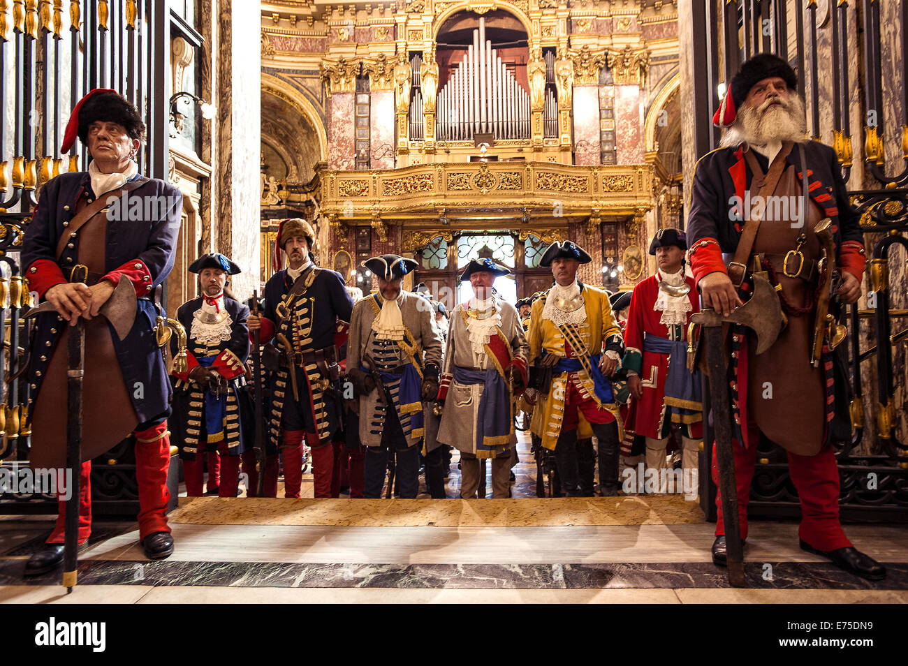 Italy Piedmont Turin 06th September 2014 reenactment of the siege of ...