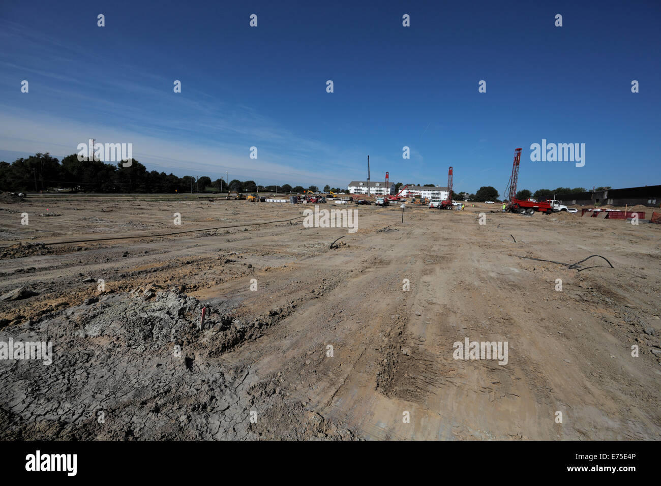 Geothermal well field Stock Photo - Alamy