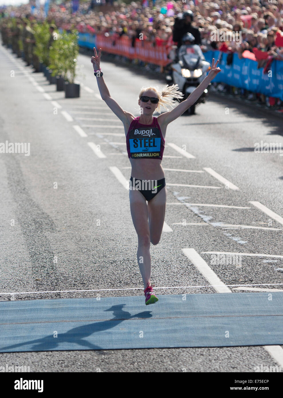 South Shields, UK. 07th Sep, 2014. BUPA Great North Run. Gemma Steel ...