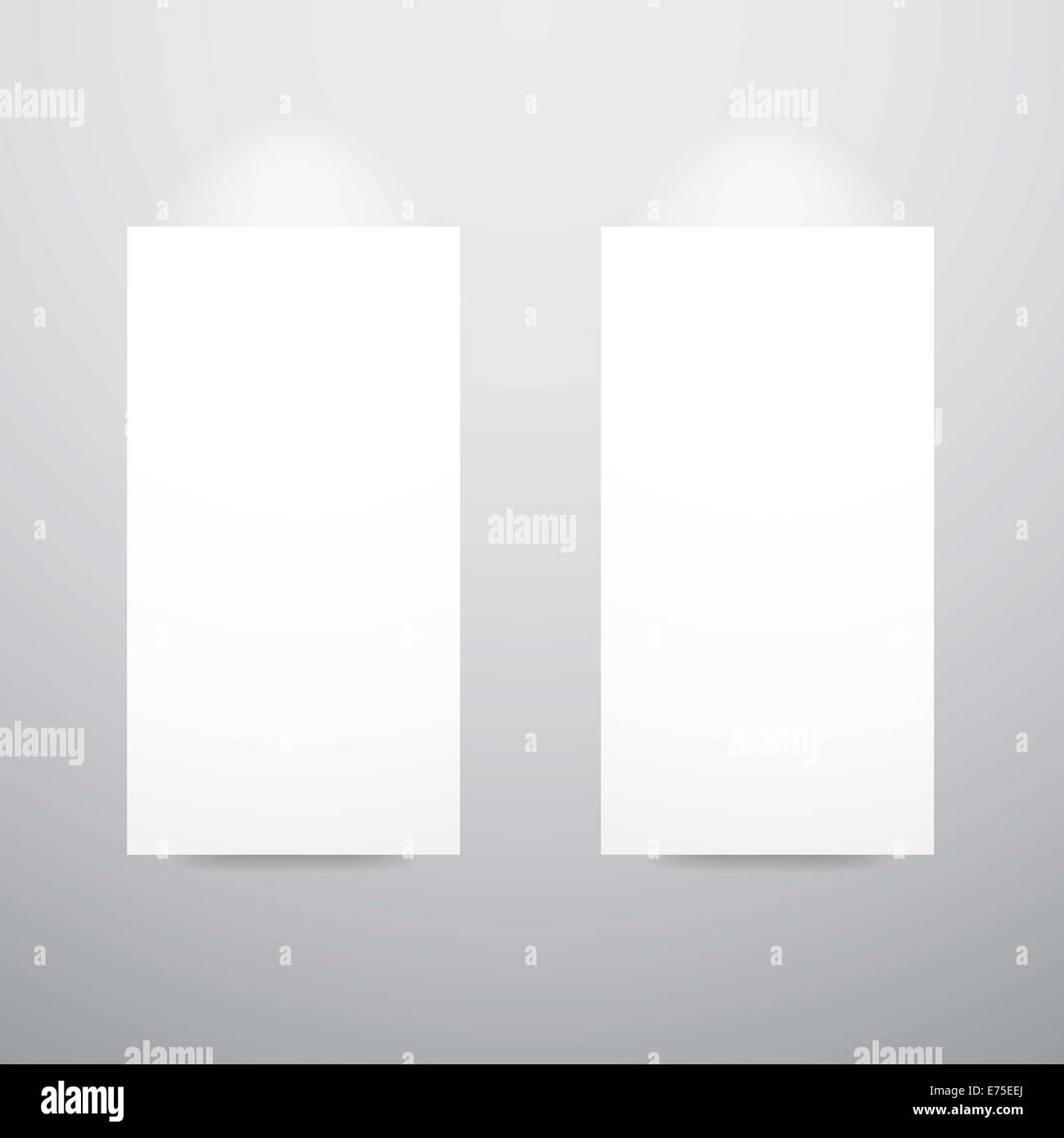 A Gallery Interior with empty frames lit up Stock Photo - Alamy