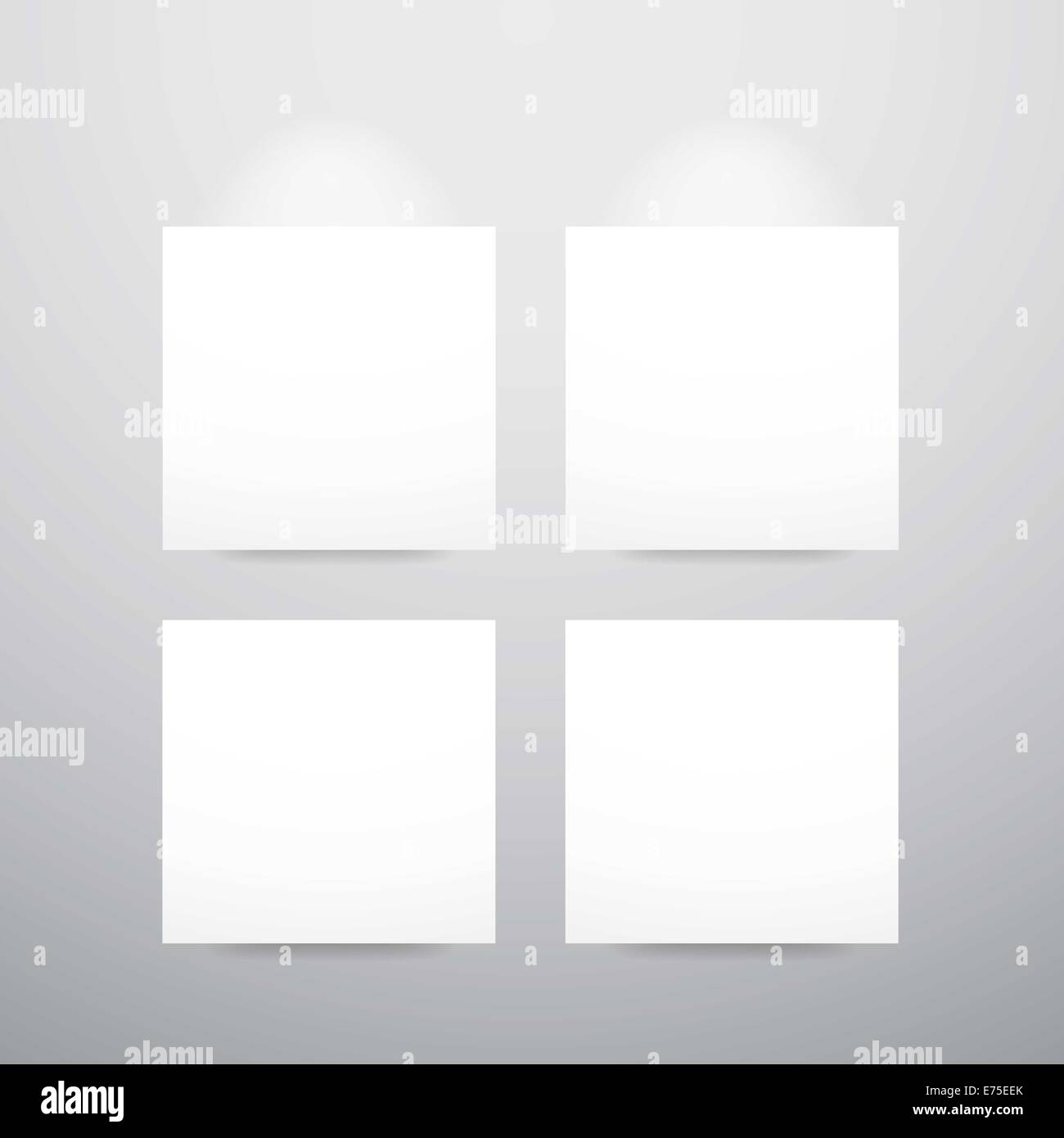 A Gallery Interior with empty frames lit up Stock Photo - Alamy