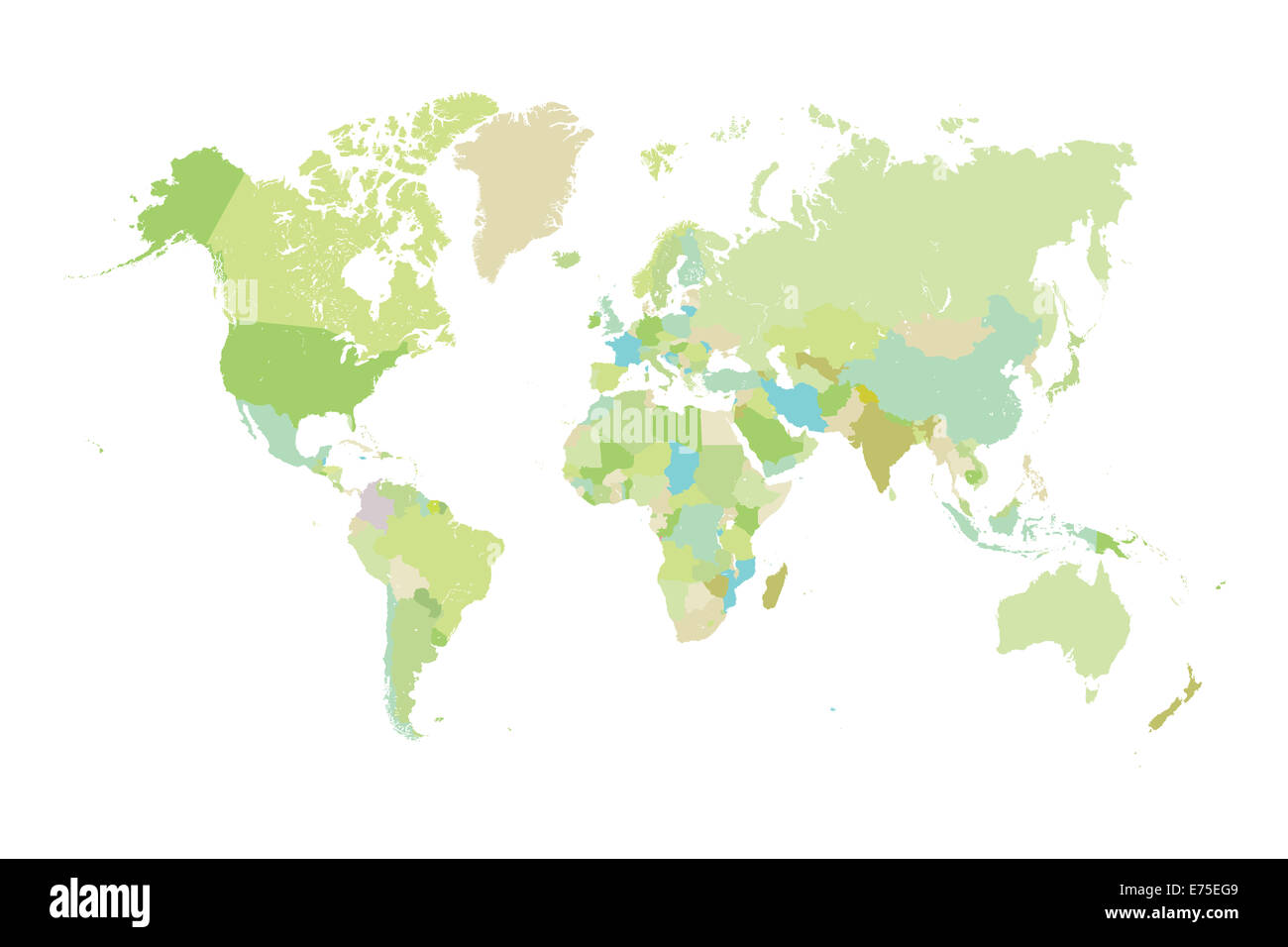 World map equator Cut Out Stock Images & Pictures - Alamy