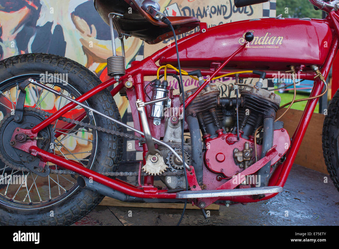 Wall of death motorcycle Stock Photo - Alamy
